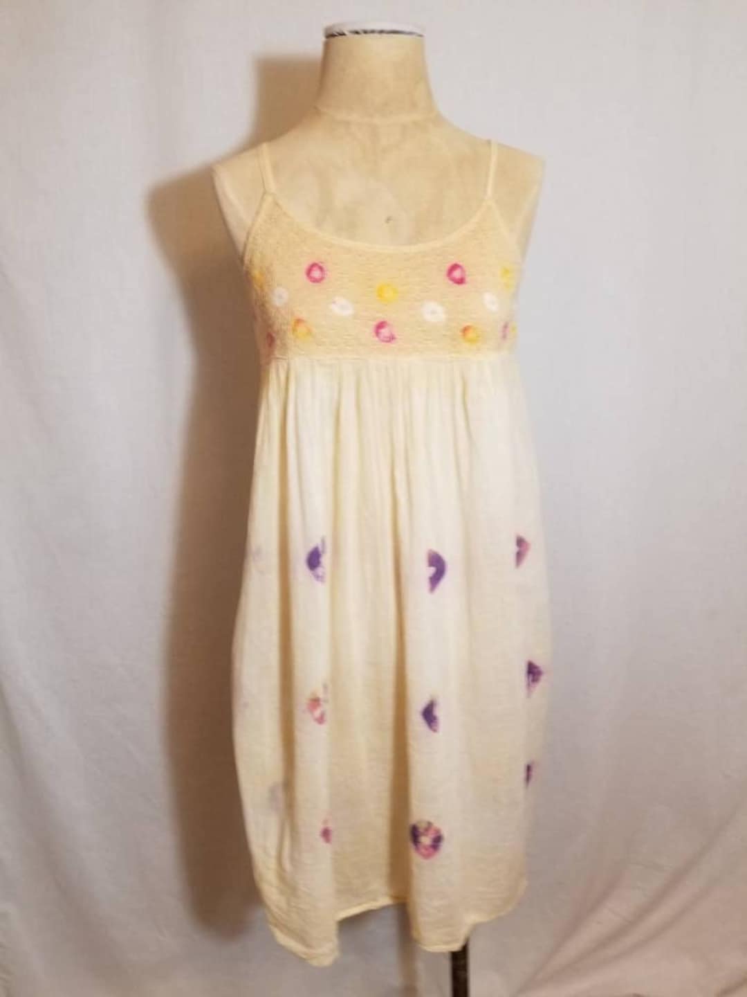FLASHBACK & FREEDOM DRESS // Vintage 90's Tie Dye Festival Gauze Dress ...