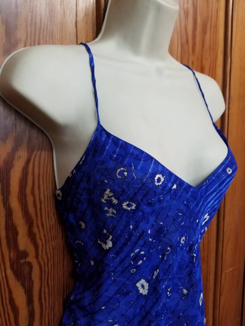 ROYAL BLUE CAMI // Sami New York Silk Camisole Tank Top Cami - Etsy