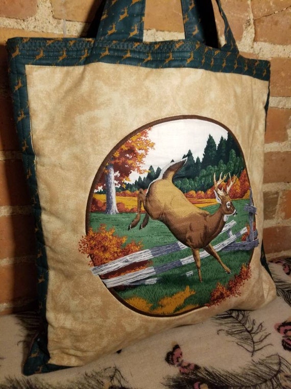 WHITETAIL DEER PURSE // Handmade With Love Deer Tote … - Gem