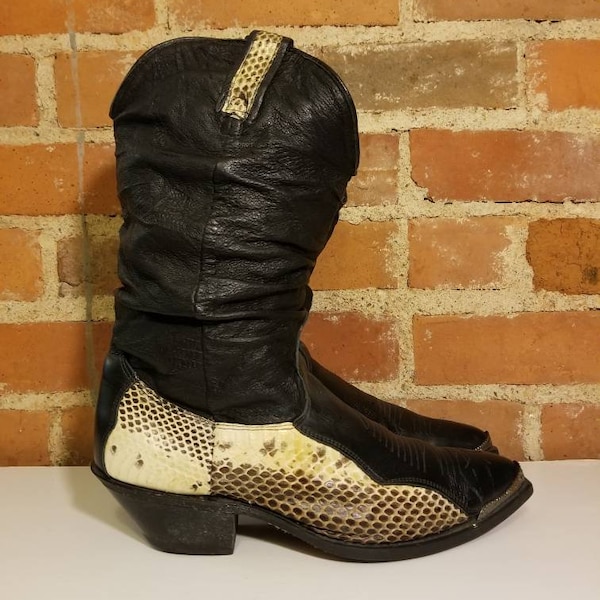 Dingo Snakeskin Boots - Etsy