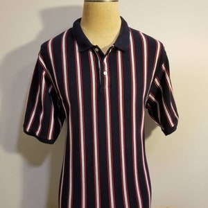 BASIC EDITIONS POLO / Vintage 90's Men's Polo Shirt Red White Navy Blue ...