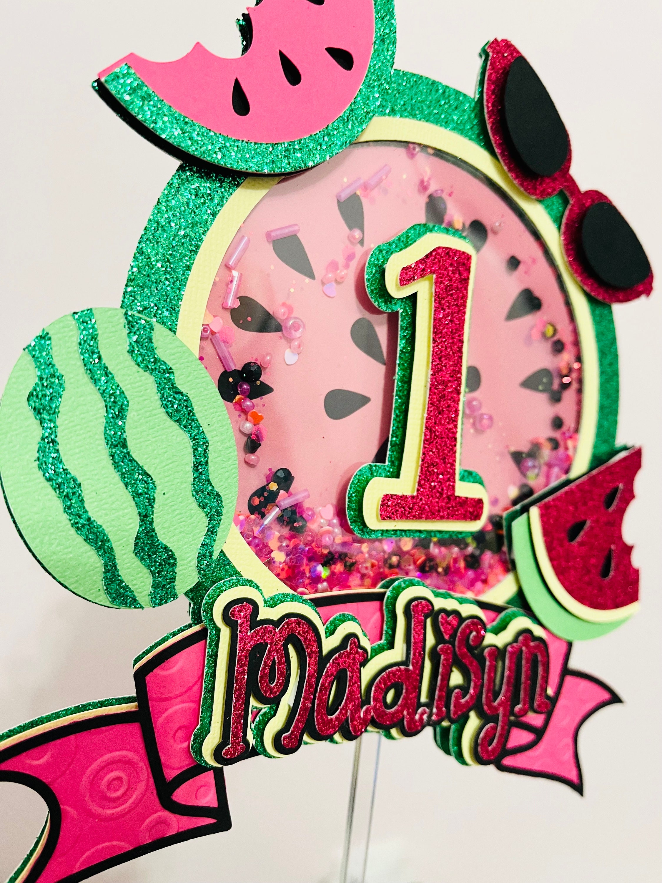 Watermelon Cake Topper - Etsy