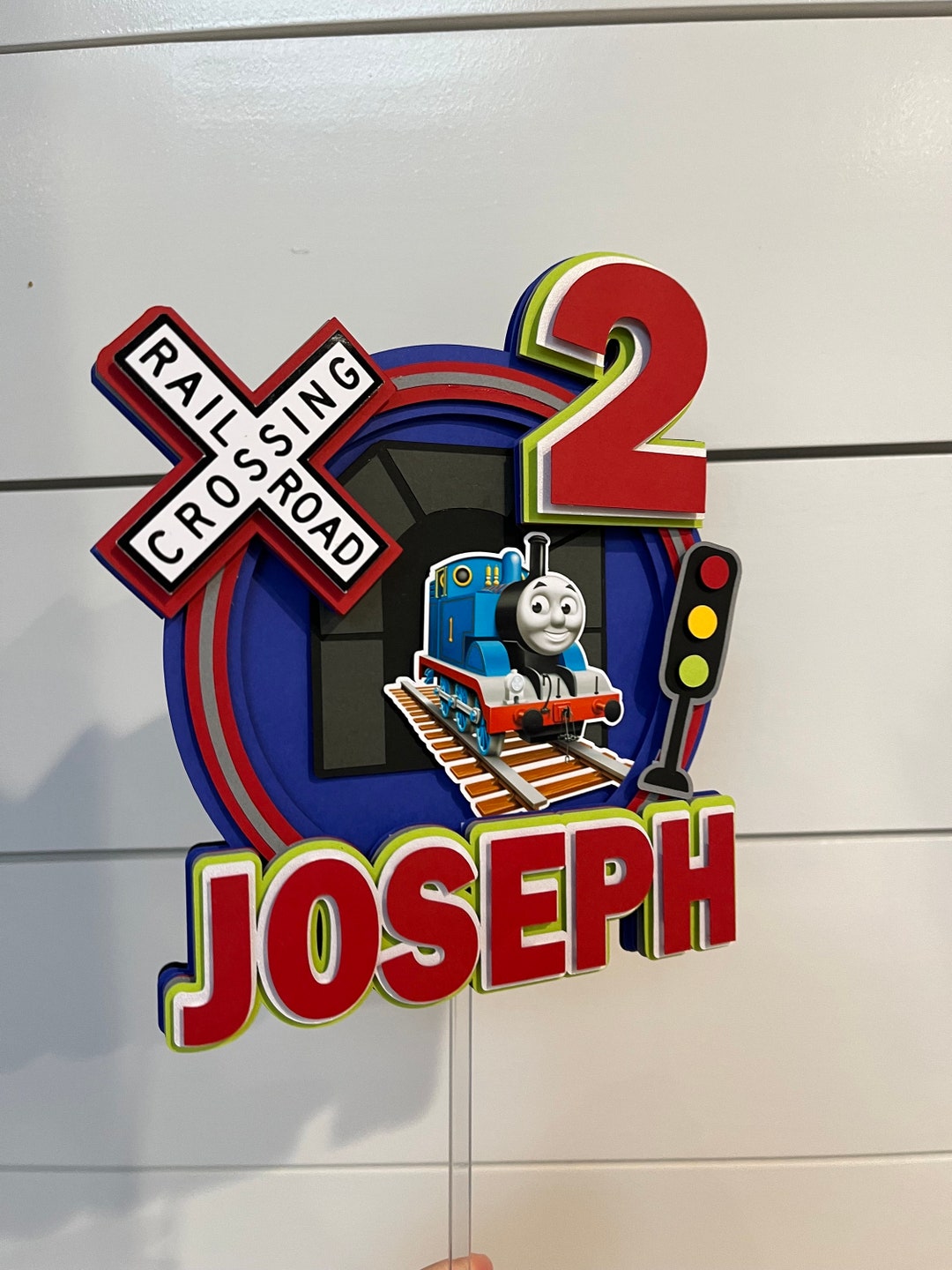 Thomas the Train Cake Topper - Etsy