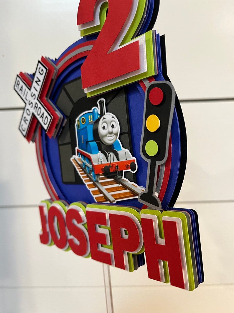 Thomas the Train Cake Topper - Etsy
