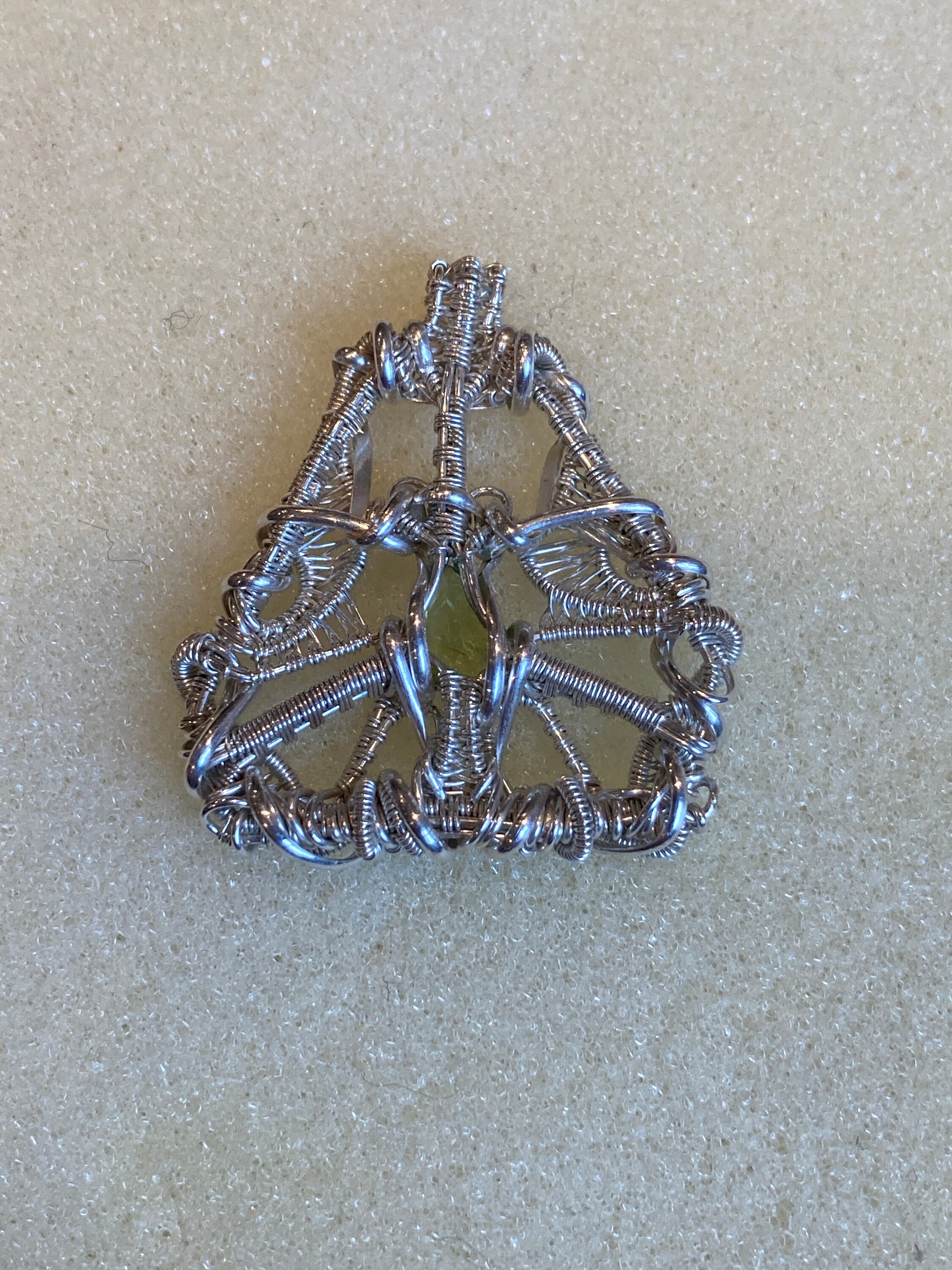 Peridot Triangle - Etsy