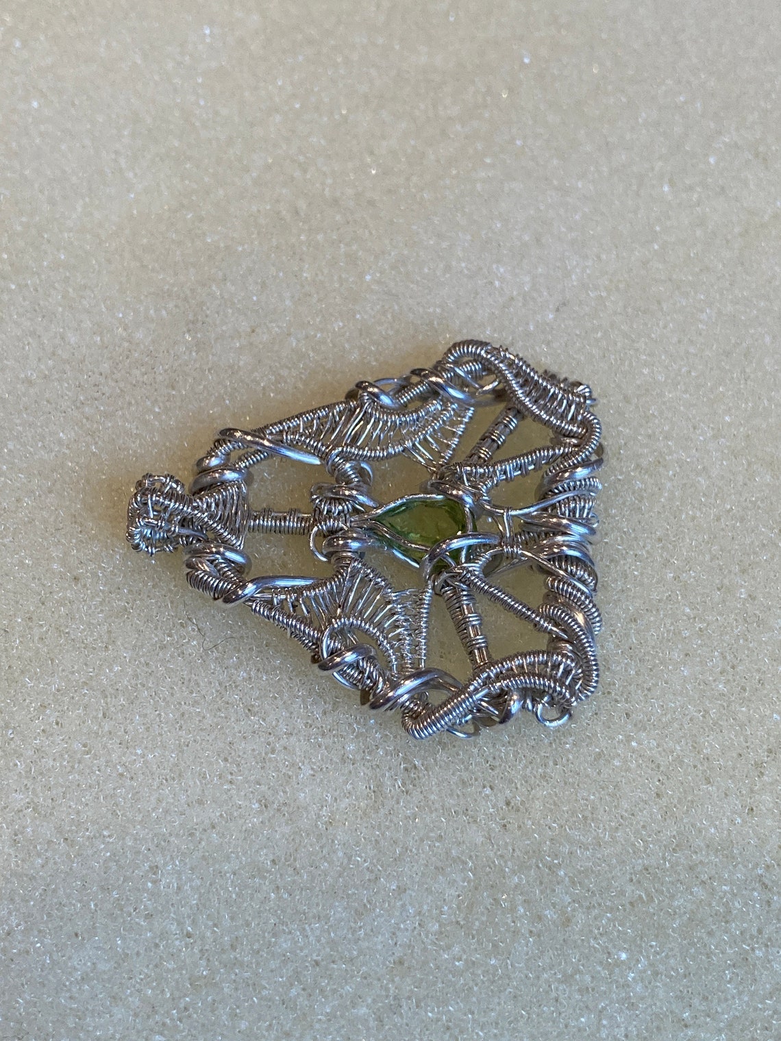 Peridot Triangle - Etsy