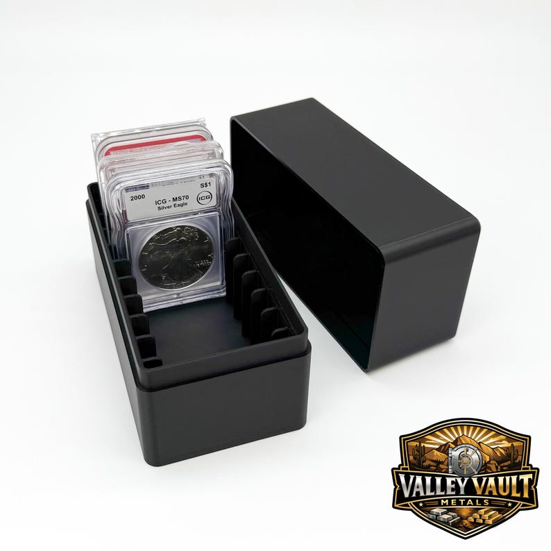 Graded Coin Slab Storage Box - Holds 10 NGC, PCGS, Cac, Anacs & ICG ...