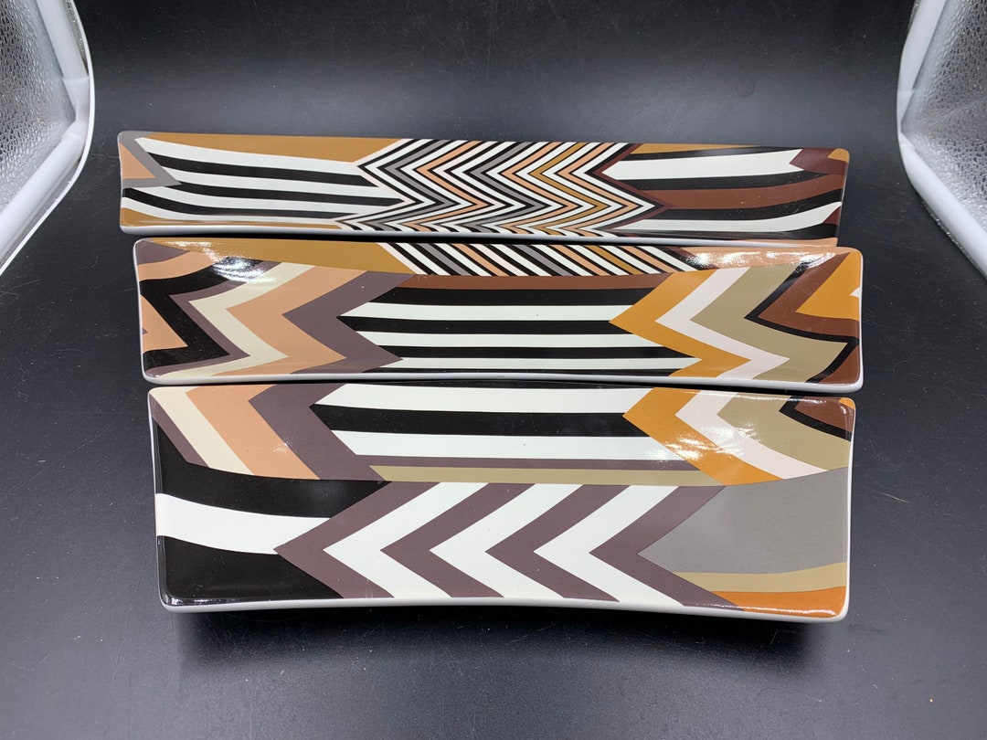 Missoni for Target Plates, Chevron Appetizer Dishes, Set of 3 - Etsy