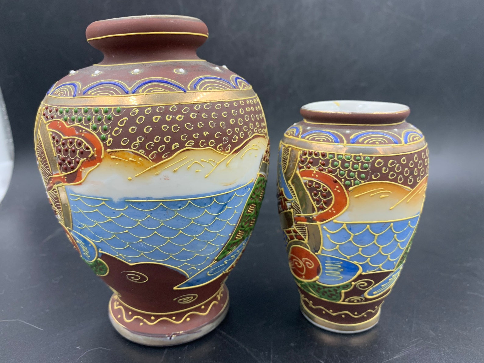 Gold Castle Chikusa Satsuma Handmade Hand Painted Moriage - Etsy