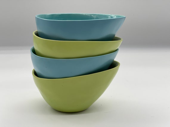 ASA Selection Germany Keramik Pottery Egg Shaped Bowls Set of - Etsy