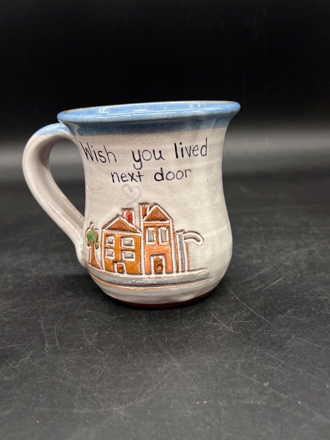 Mudworks Wish You Lived Next Door Stoneware Coffee Mug FREE SHIPPING - Etsy