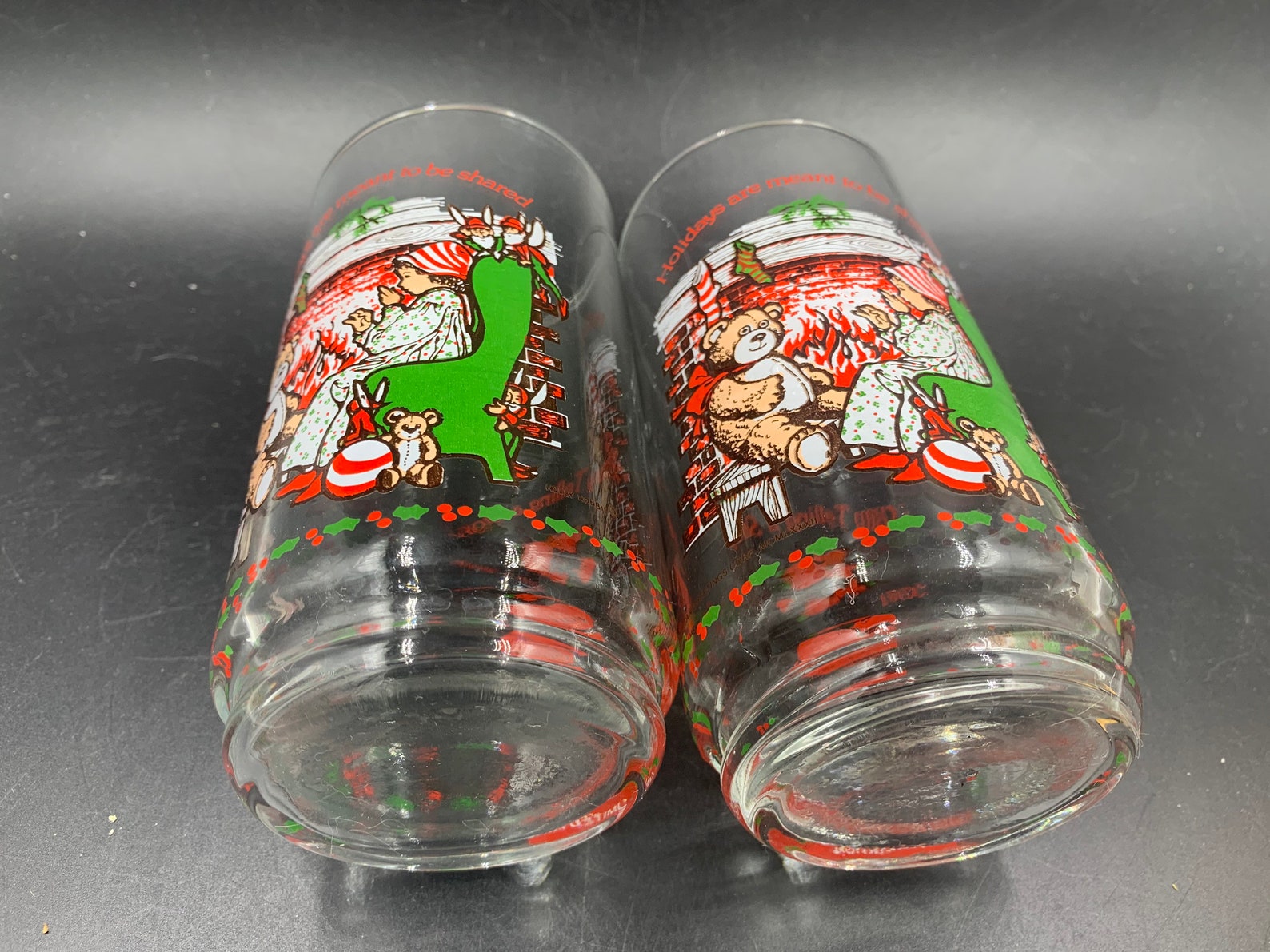 Holly Hobbie Vintage Drinking Glasses Holly Tells A Story Etsy