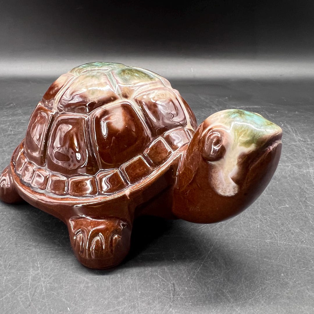 Rossini Japan Redware Turtle Tortoise Ashtray Incense Burner Earth ...