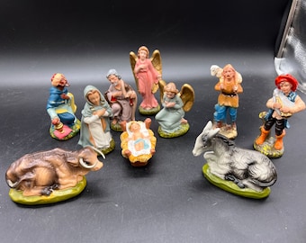 Japanese Nativity Set, Kokeshi Dolls Nativity Set, Nativity Scene ...