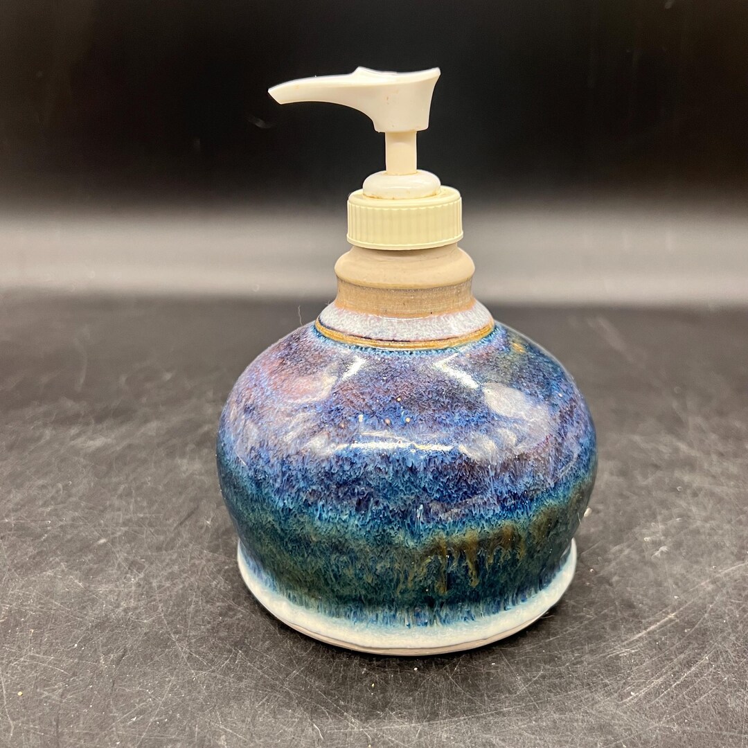Randy Pearsall Stoneware Pottery Soap Lotion Dispenser off White ...