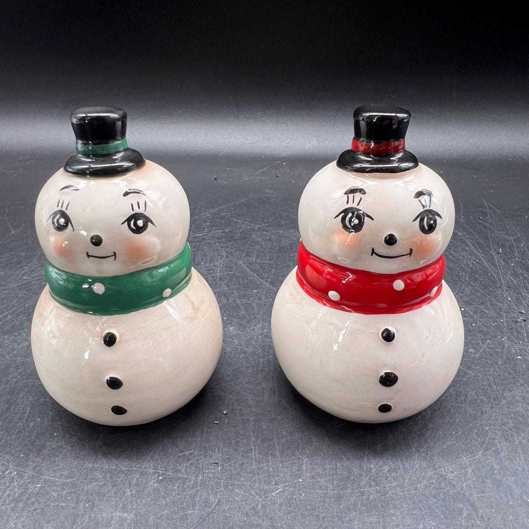 Johanna Parker Snowman Salt and Pepper Shakers 2 Piece Set FREE ...