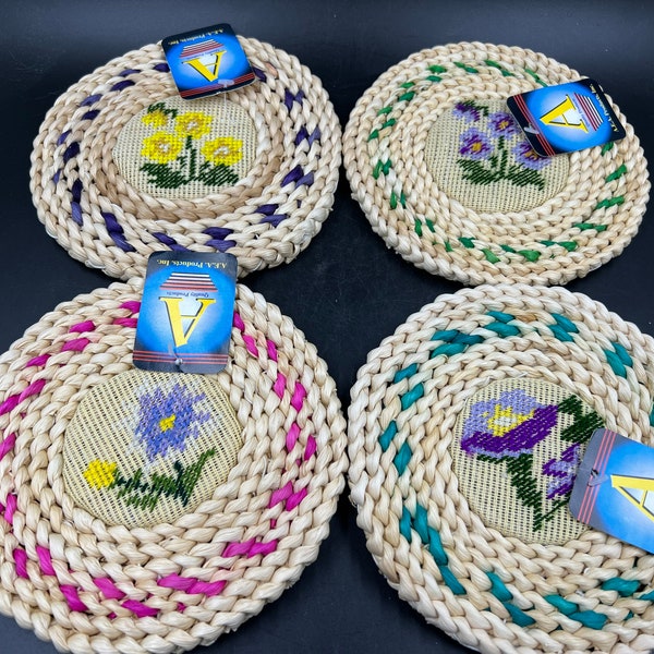 Straw Trivets - Etsy
