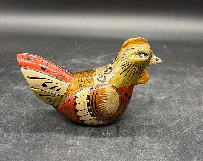 Vintage Hand Painted Mopa Mopa Chicken, Ecuadorian Folk Art Decor - Etsy