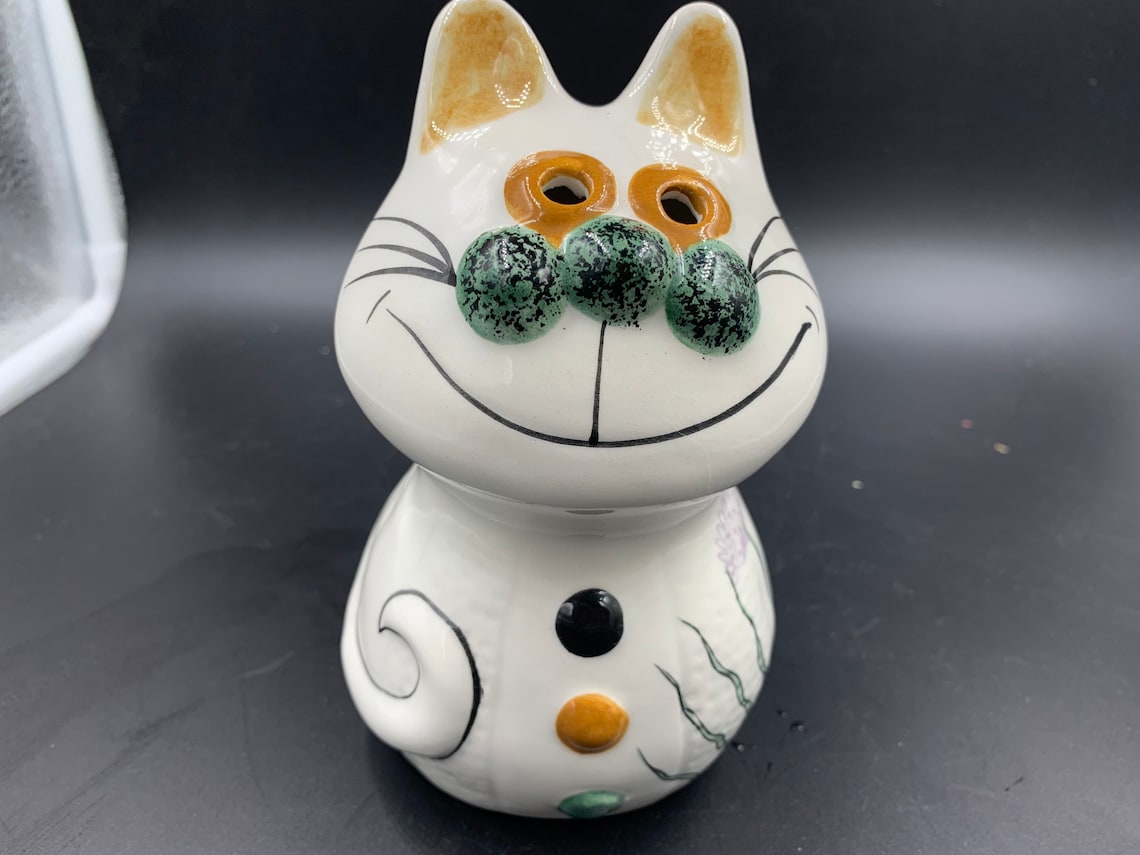 Cheshire Cat Cheese Shaker Handpainted - Etsy