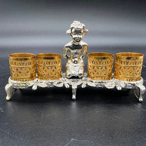 Sam Fink Lipstick Holder Hollywood Regency Gold and Silver Tone ...