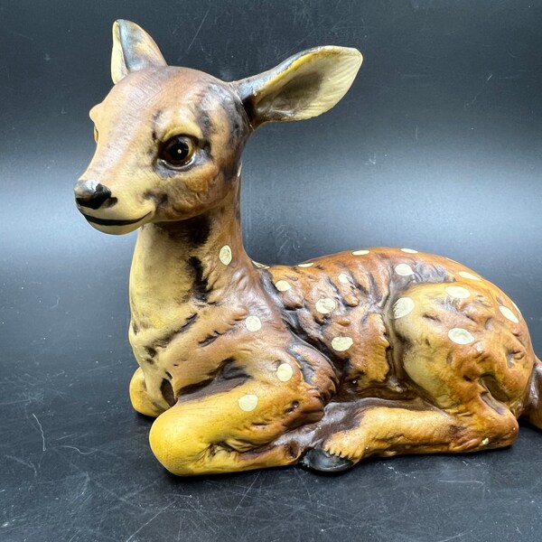 Porcelain Fawn Figurine - Etsy