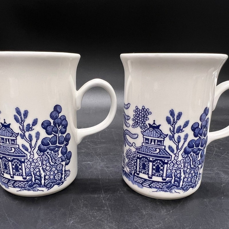 Blue Willow Mugs - Etsy