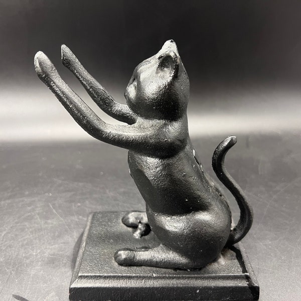 Cast Metal Cat Figurines - Etsy