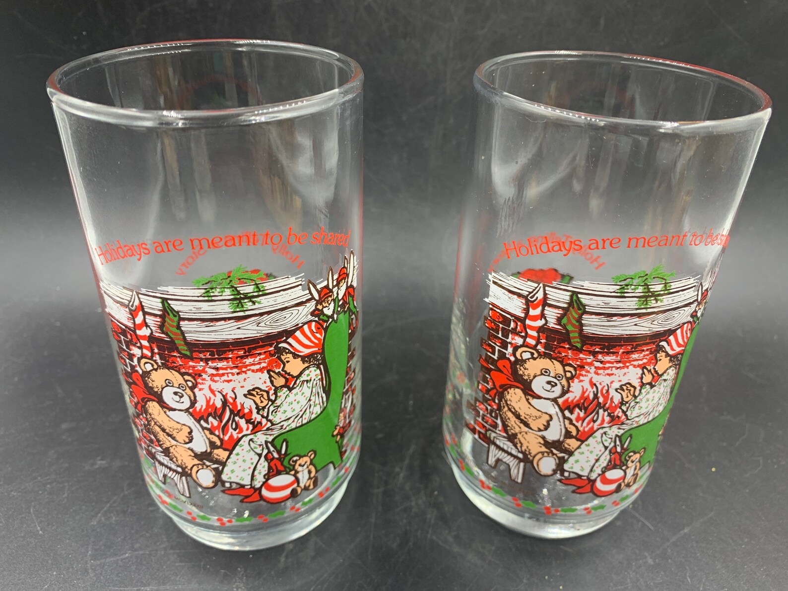 Holly Hobbie Vintage Drinking Glasses Holly Tells A Story Etsy