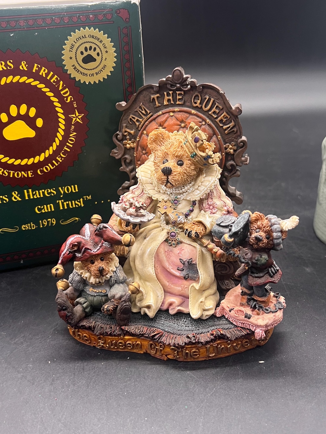 Boyds Bears Bearstone Collection: "i Am the Queen" Figurine - Etsy