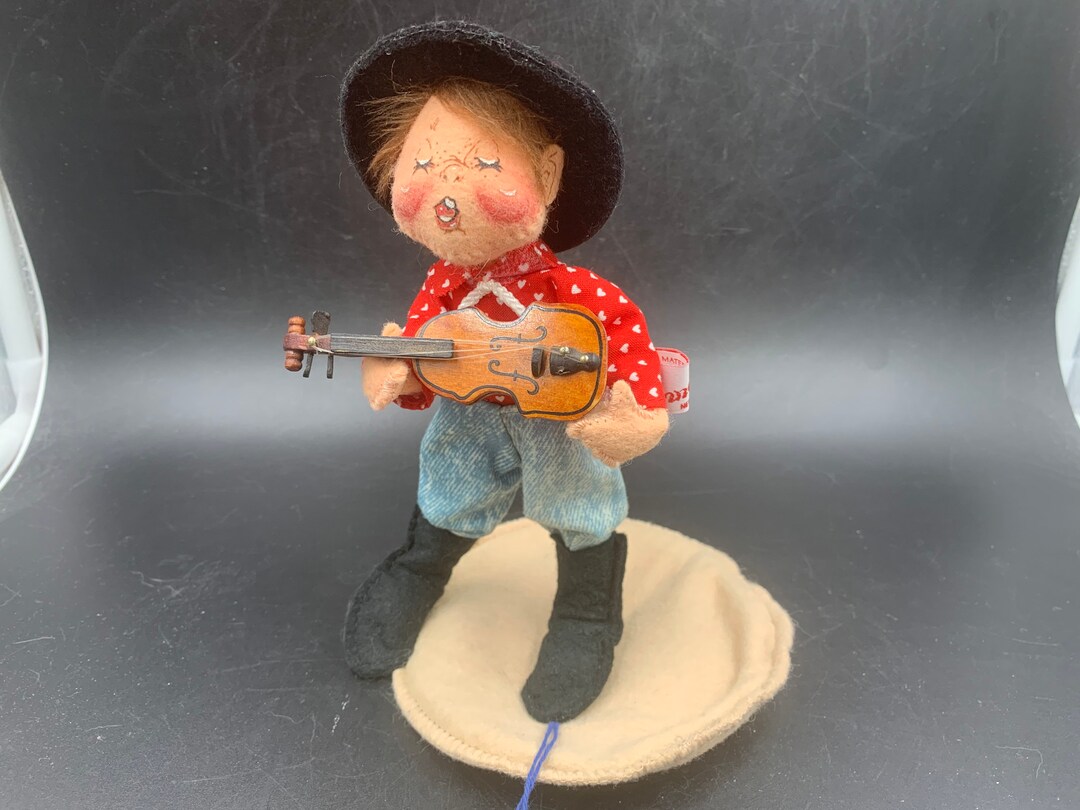 Annalee Cowboy Doll, 1995 Nashville Boy With Fiddle - Etsy