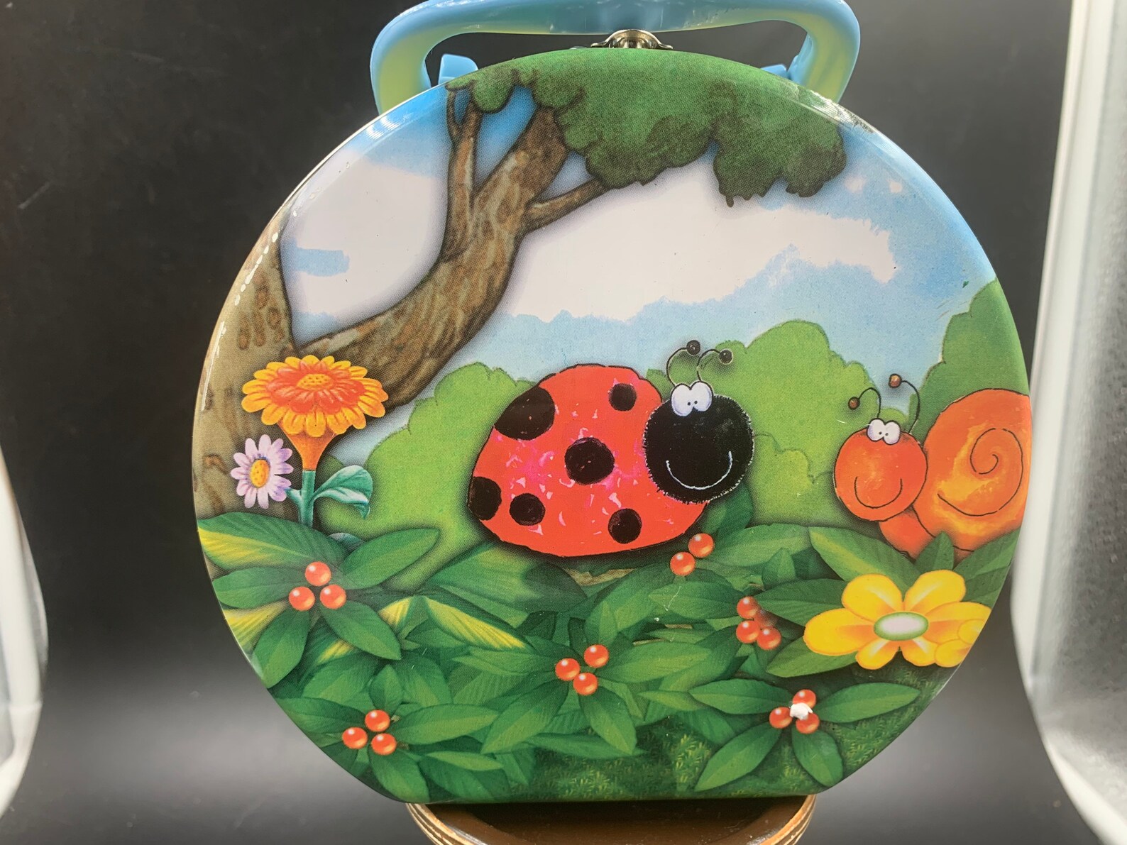Metal Ladybug Sewing Tin With Metal Clasp Carrying Handle and - Etsy
