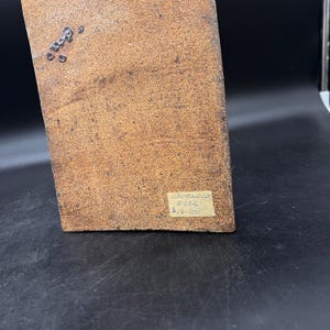 Spurlock Art Pottery Wall Vase Abstract Primitive Brown Black Stoneware ...