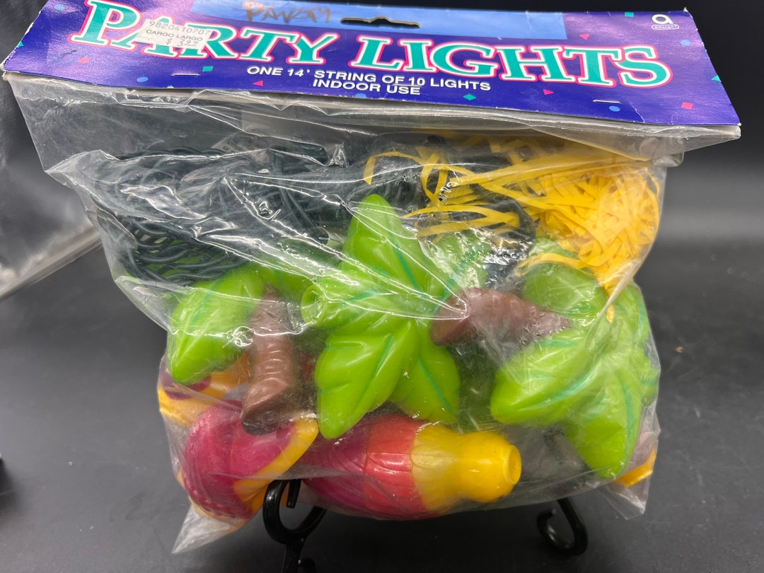 Party Light Covers Tropical Parrots and Palm Trees Tiki Set of 10 ...