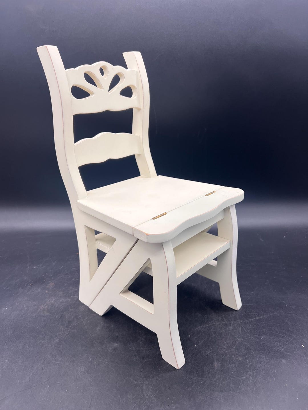 Benjamin Franklin Library Ladder Chair White 1/3 Scale Lg Doll ...