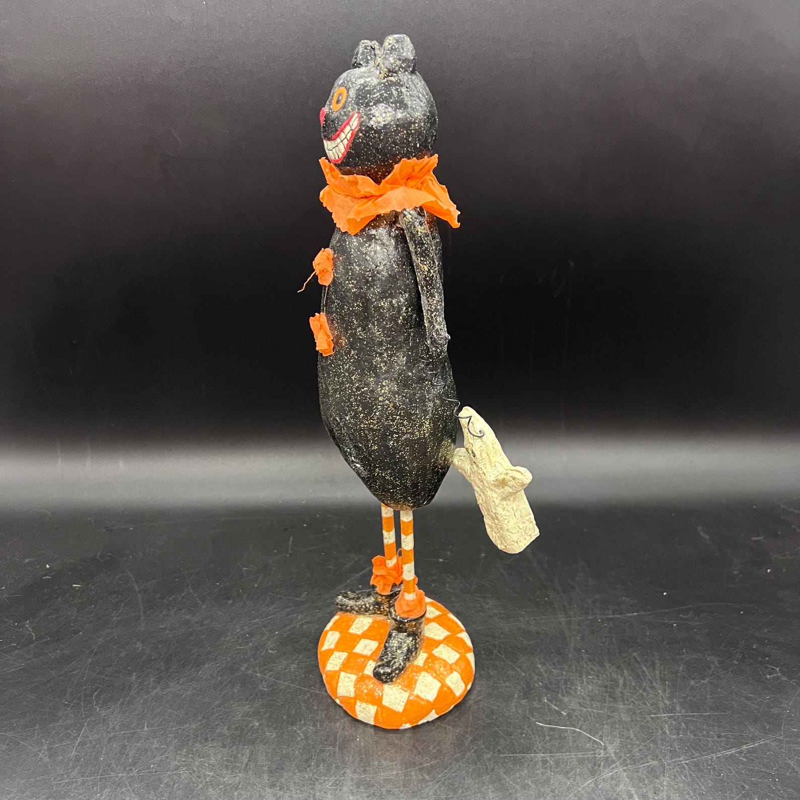 Vintage Folk Art Jester Cat: Glittered Halloween Decor, Pier 1 - Etsy