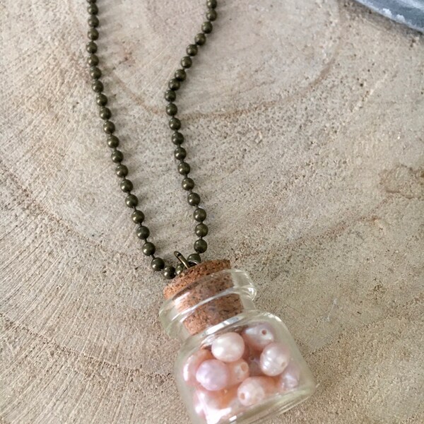 Tiny Bottle Necklace - Etsy