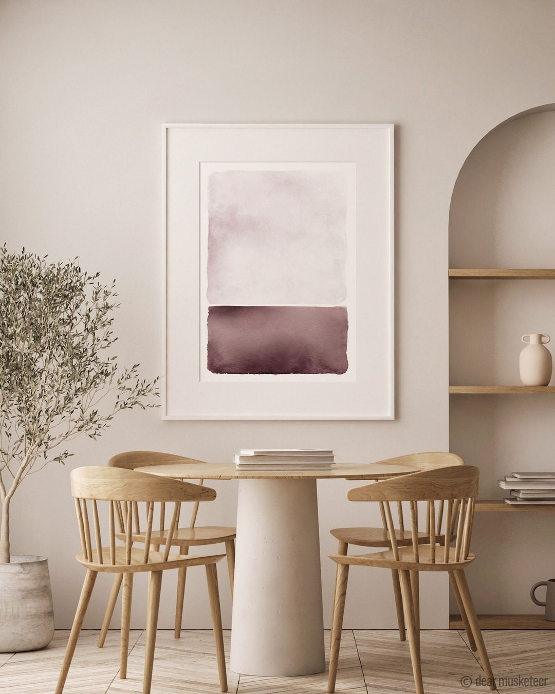 Abstract Mauve Landscape Art Print, Purple Violet Poster, Rothko ...