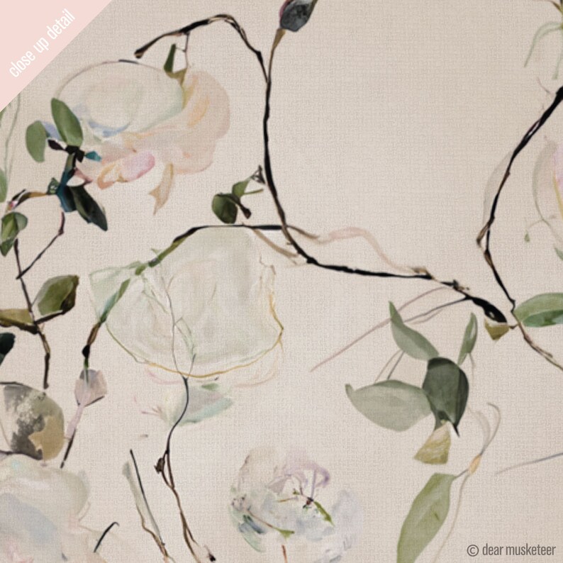 Pastel Vine Art Print, Abstract Flowers, Modern and Minimal Floral Art ...