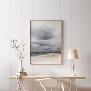 Summer Storm Beach Landscape Art Print, Tasmanian East Coast Landscape ...