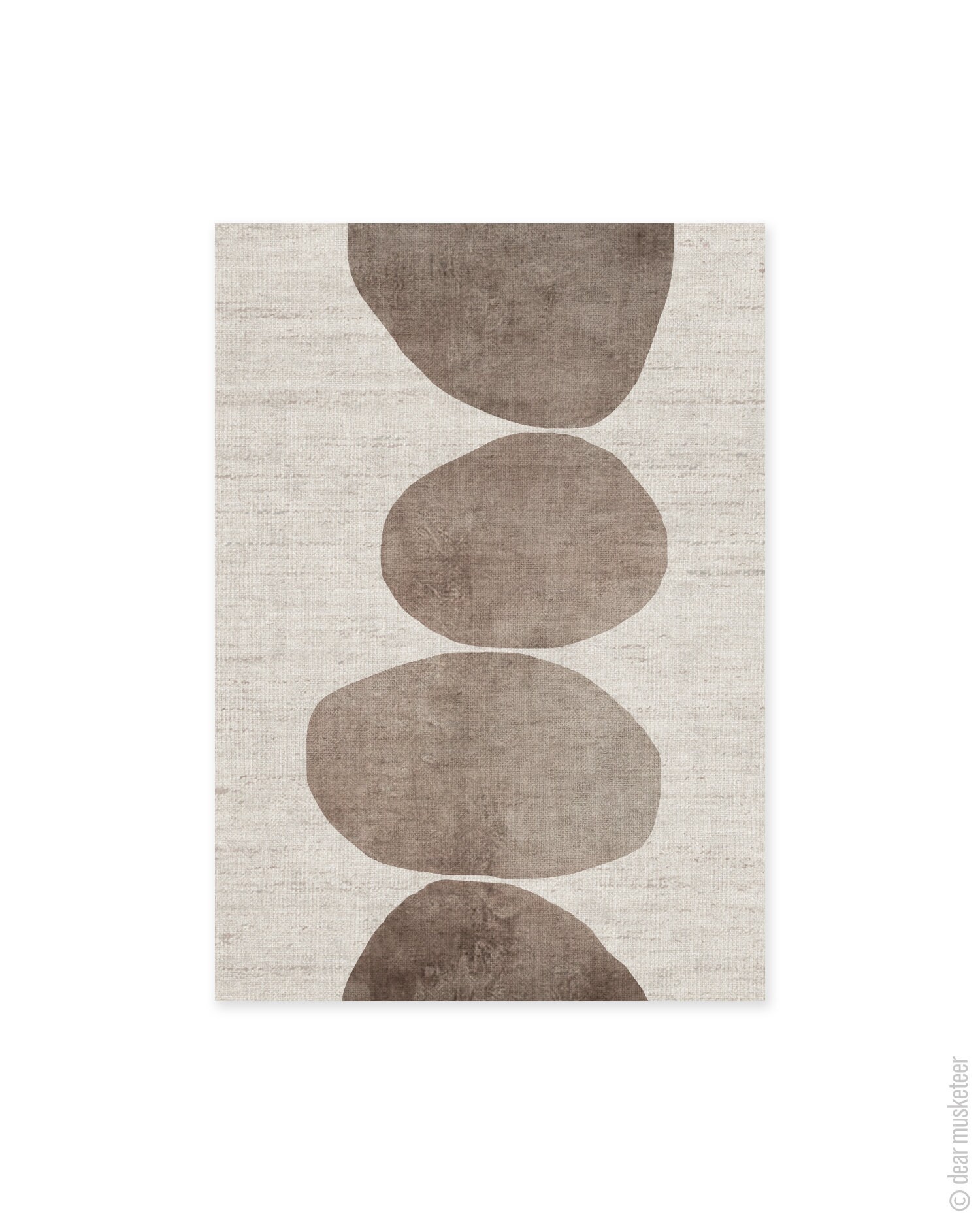 Natural Stacked Stones Abstract A1 or A2 Art Print | Etsy