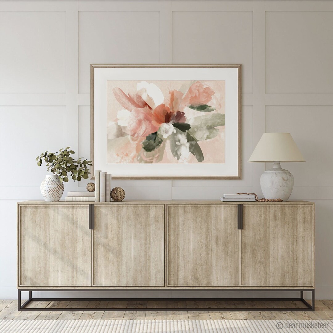 Bouquet Abstract Pinks Art Print, Leaf Art, Floral Print, Australian ...