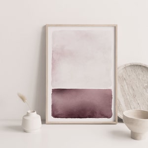 Abstract Mauve Landscape Art Print, Purple Violet Poster, Rothko ...