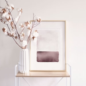 Abstract Mauve Landscape Art Print, Purple Violet Poster, Rothko ...