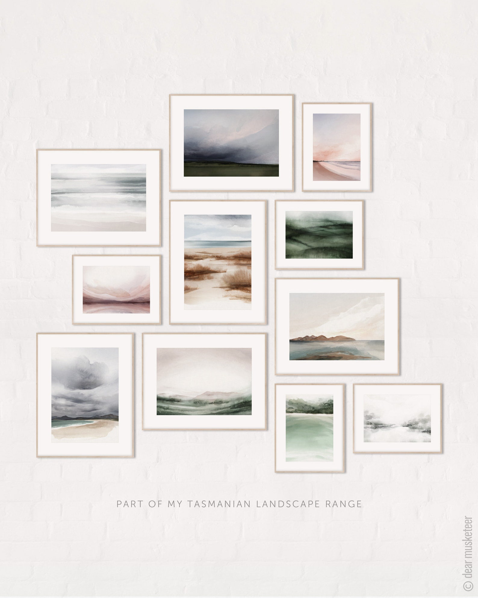 Landscape Jetty Beach A1 or A2 Art Print Tasmanian Bruny | Etsy