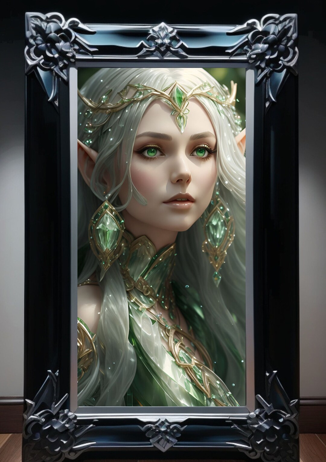 Jade Elf Ai Art Digital Download - Etsy