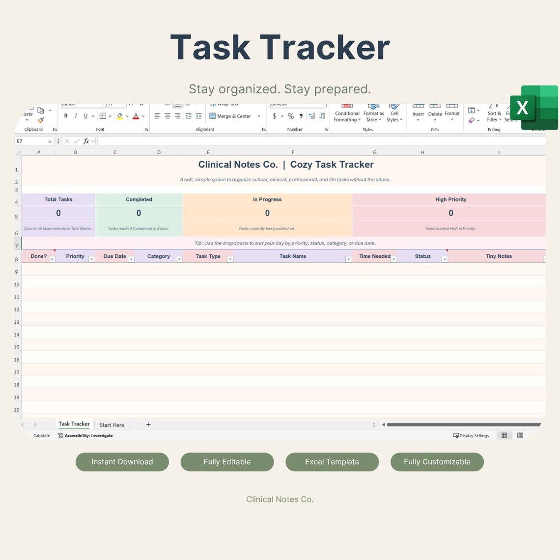 Nursing, Medical and Pharmd Student Task Planner | Clinical Notes ...