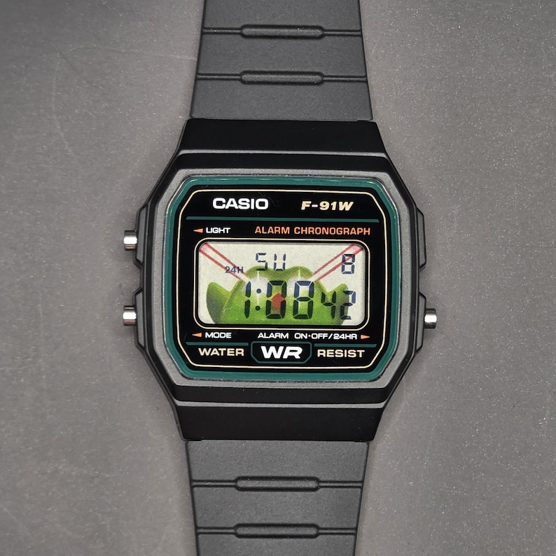 Casio F-91W "angry Duo" - Custom Mod - Etsy