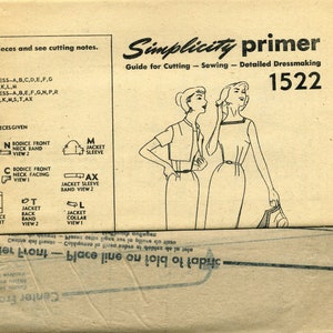 Simplicity 1522, Misses' Easy to Make Sheath Dress With Square Neckline ...