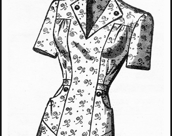 Marian Martin 9314, Ca. Early 1940s, War Time Dress Pattern - Etsy