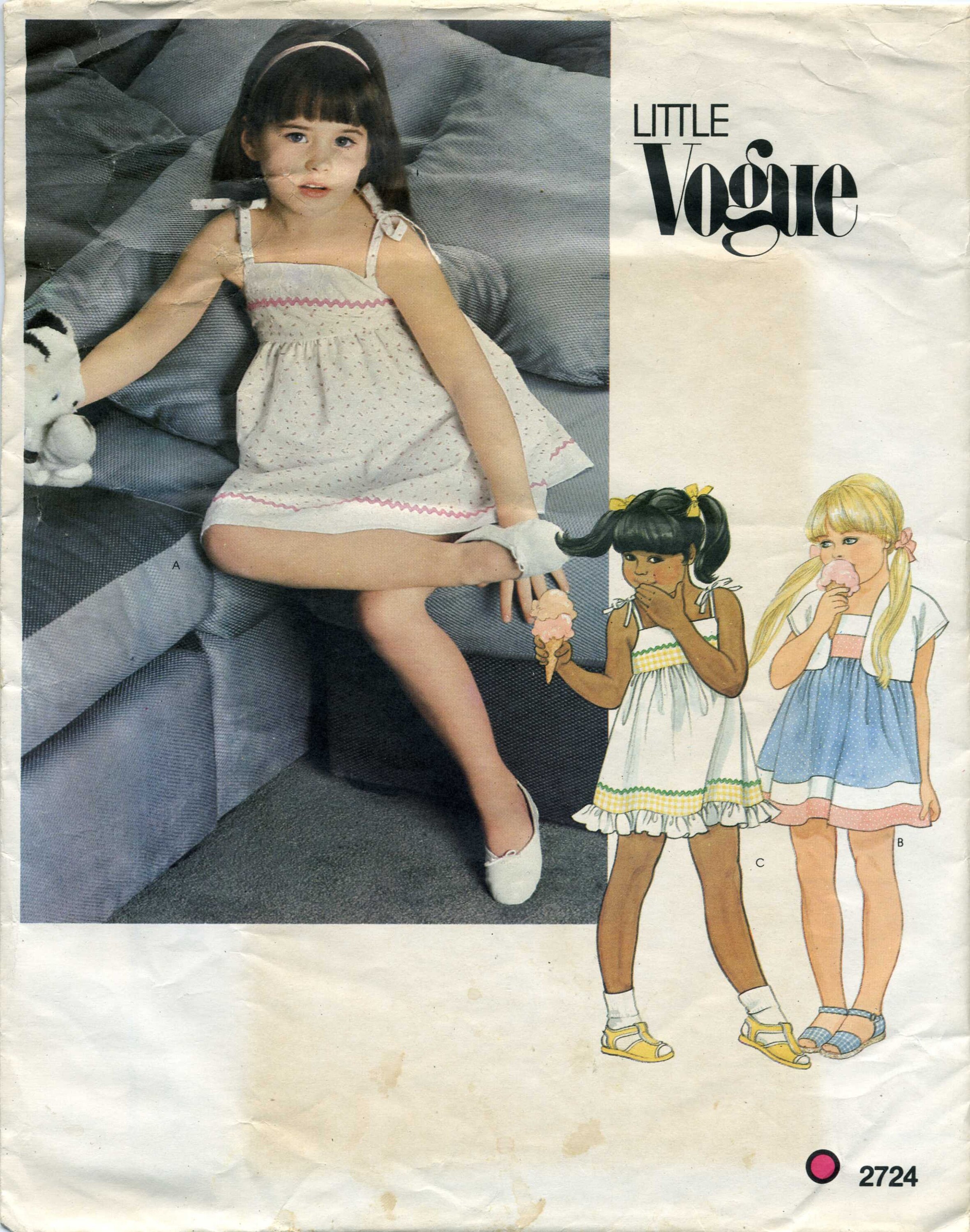 Vogue 2724 Little Vogue Sewing Pattern for Child Size 4 | Etsy